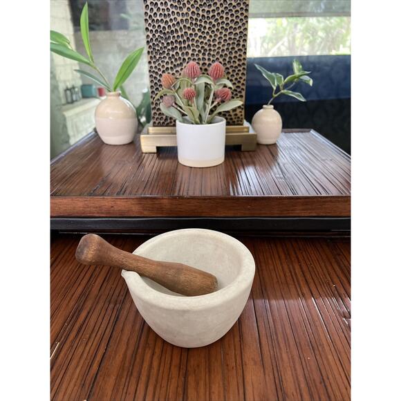 Other | Vintage Thomas Maddock Sons Mortar Pestle Granite Stone Made In ...